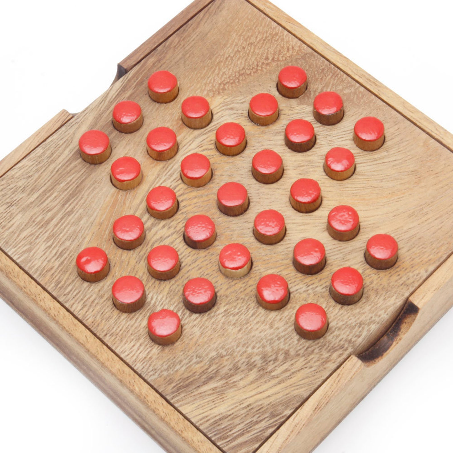 Solitaire Strategy Game Wood Solitaire Game Strategy Game - Etsy