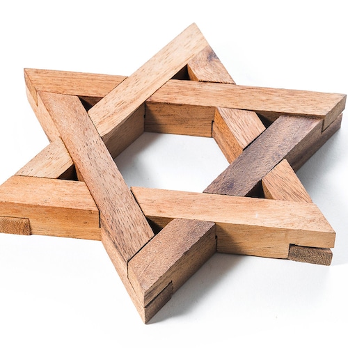 Star Puzzle 3D Wooden Interlocking Brain Teaser Puzzle Wood - Etsy