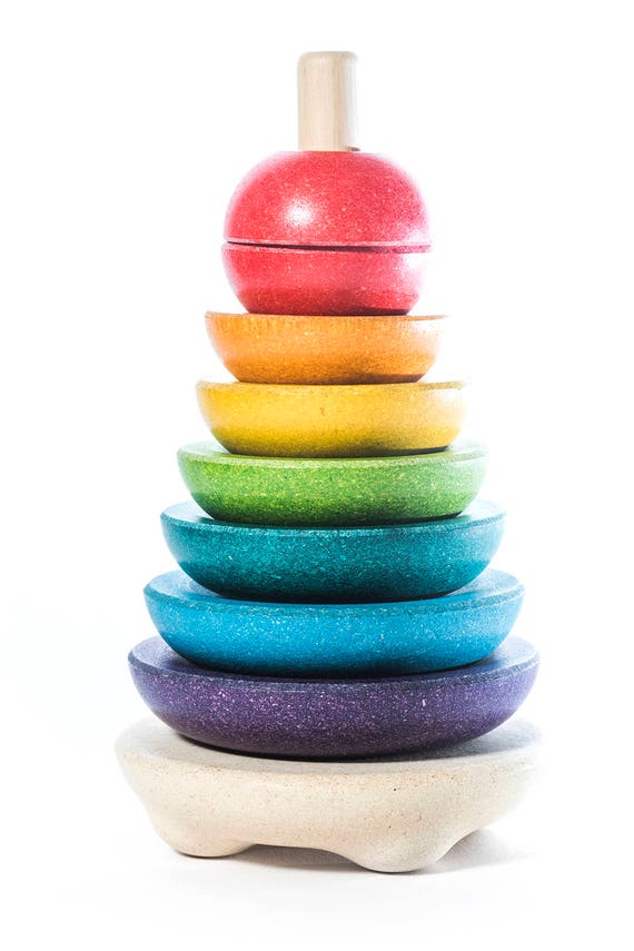 Stacking Ring Natural Wood Baby Toy Montessori Toy | Etsy