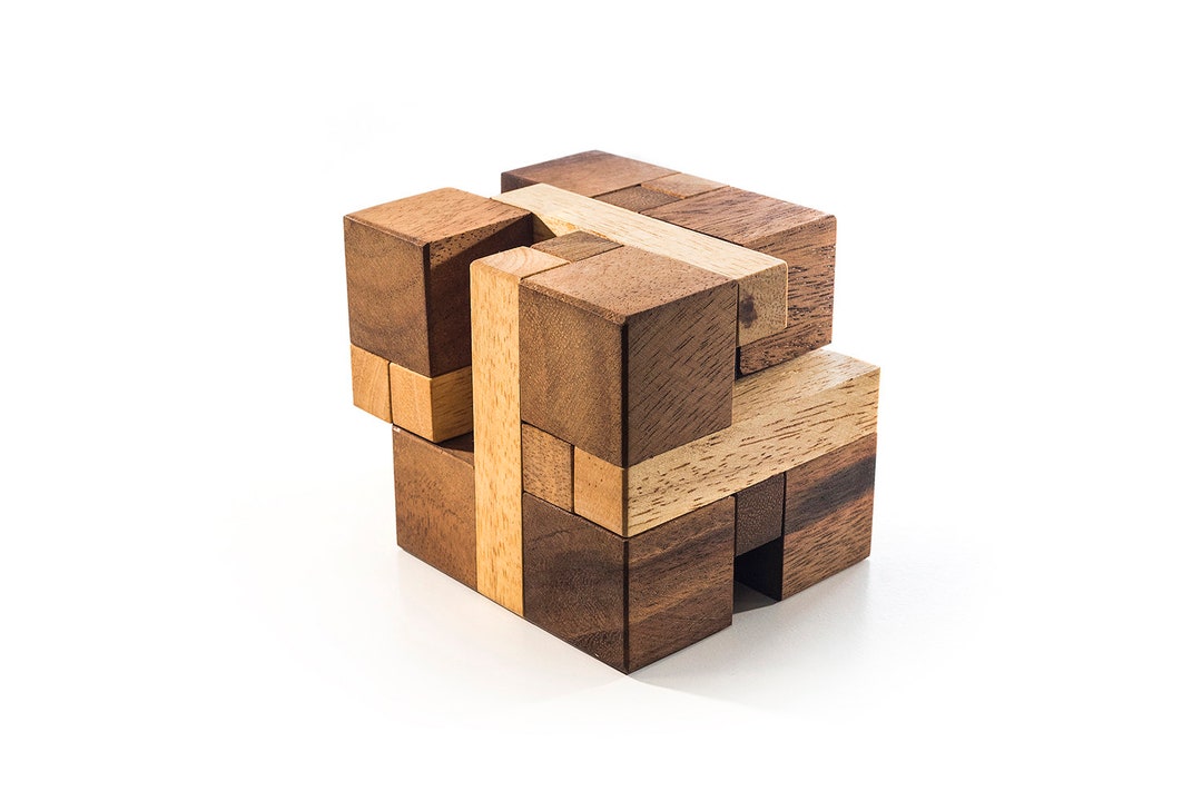 Bind Secret Opening Puzzle - Mechanical Wooden Brain Teaser Puzzles for ...
