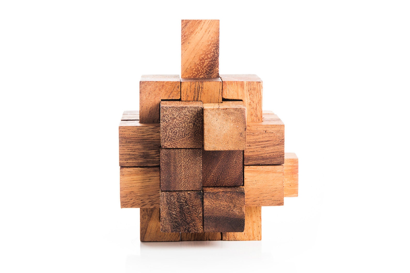 The Grandfather Burr Puzzle - 18 Piece Burr Puzzle, Complex Brain ...