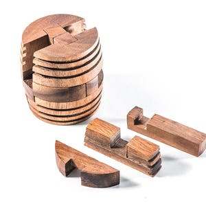 Japanese Barrel Puzzle - Kumiki Puzzle, Japanese Interlocking Puzzle ...