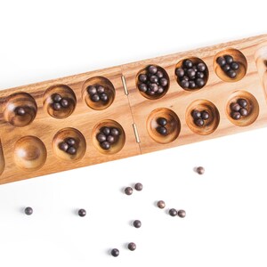 Kalaha Board Game, Kalaha Wood Board Game, Strategy Game, Wooden Board ...