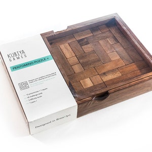 STEM Pentomino Puzzle Set With Challenge Cards, Coffee Table Game, Gift ...