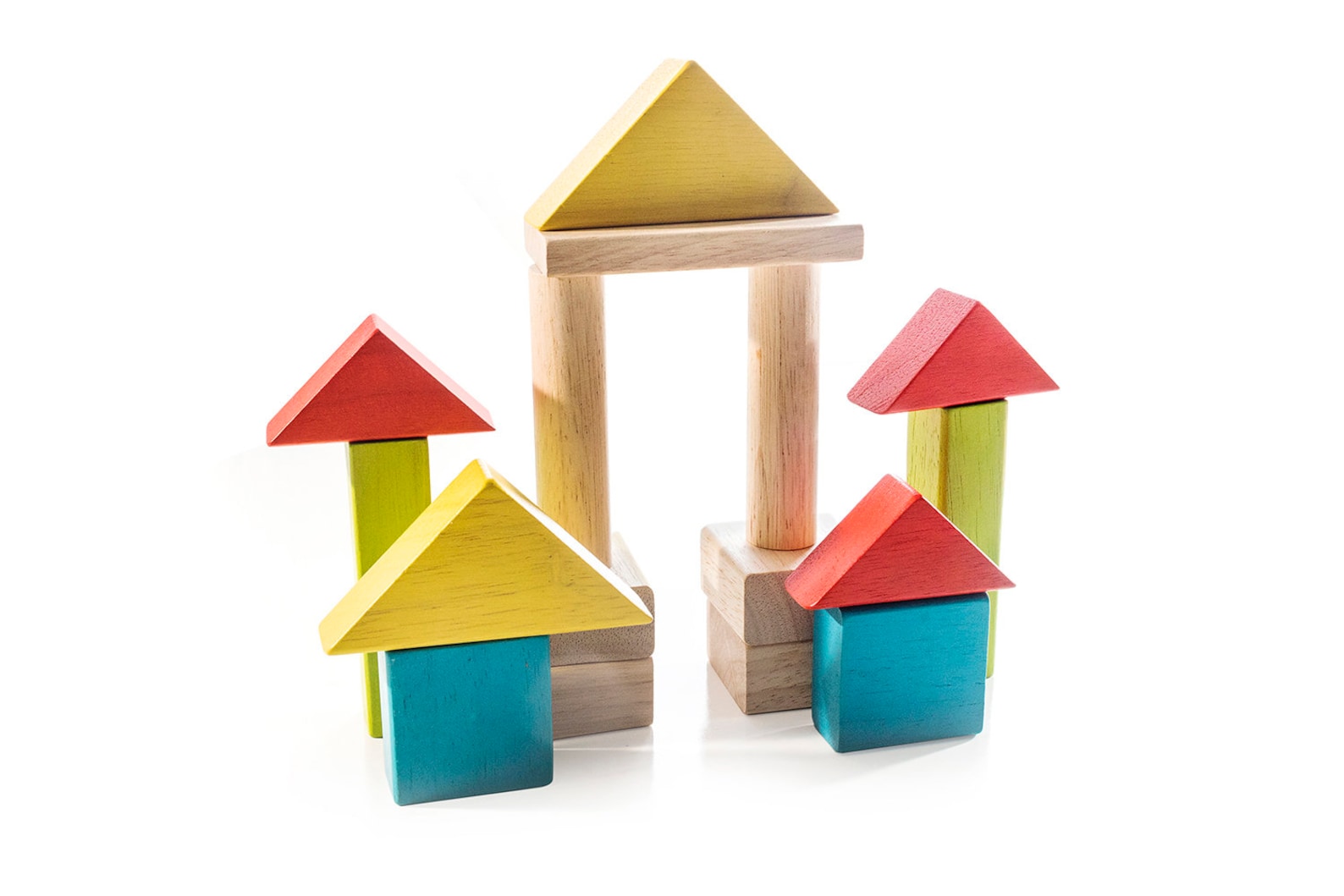 50 Natural Wooden Montessori Building Blocks Montessori Toy - Etsy