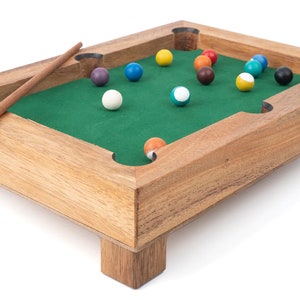 Mini Billiard Table Game - Mini Pool Table Set, Perfect for Home or ...