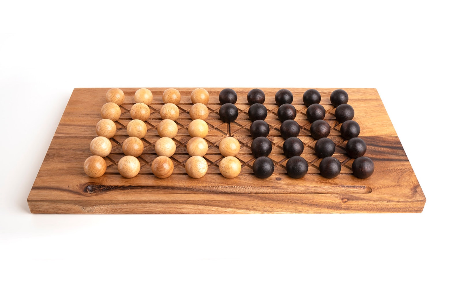 Fanorona - Strategy Board Game for Two Players, Board Game, Wooden ...