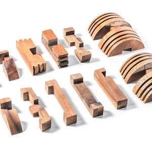 Japanese Barrel Puzzle - Kumiki Puzzle, Japanese Interlocking Puzzle ...