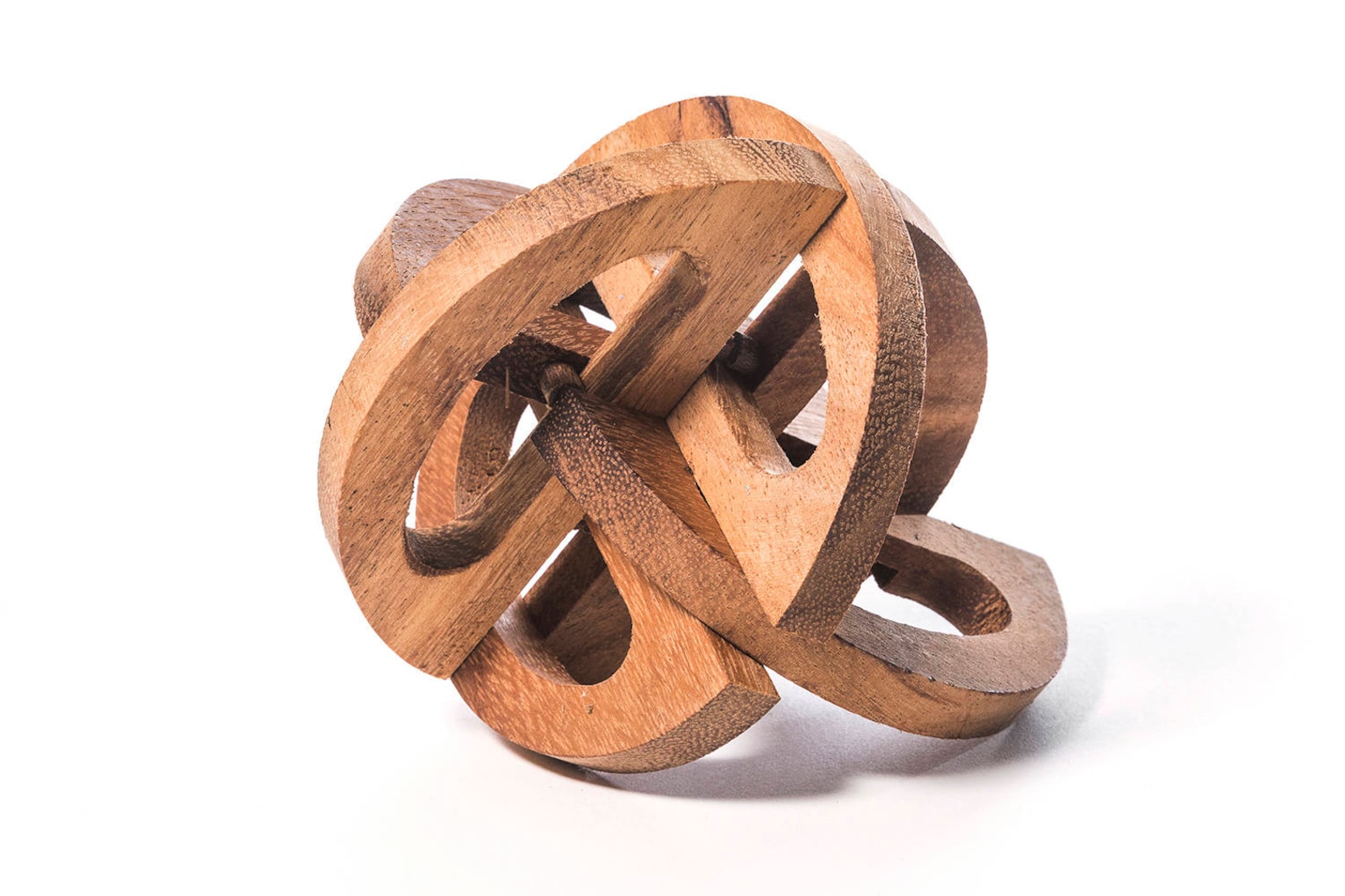 Rolling Ball - 3D Wooden Interlocking Brain Teaser Puzzle, Fun ...