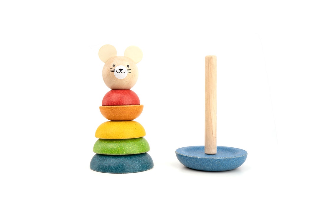 Stacking Ring Natural Wood Baby Toy Montessori Toy | Etsy