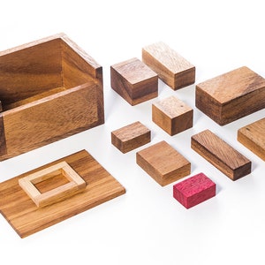 Red Stone Brain Puzzle Box - the Perfect Gift for Puzzle Lovers, Super ...