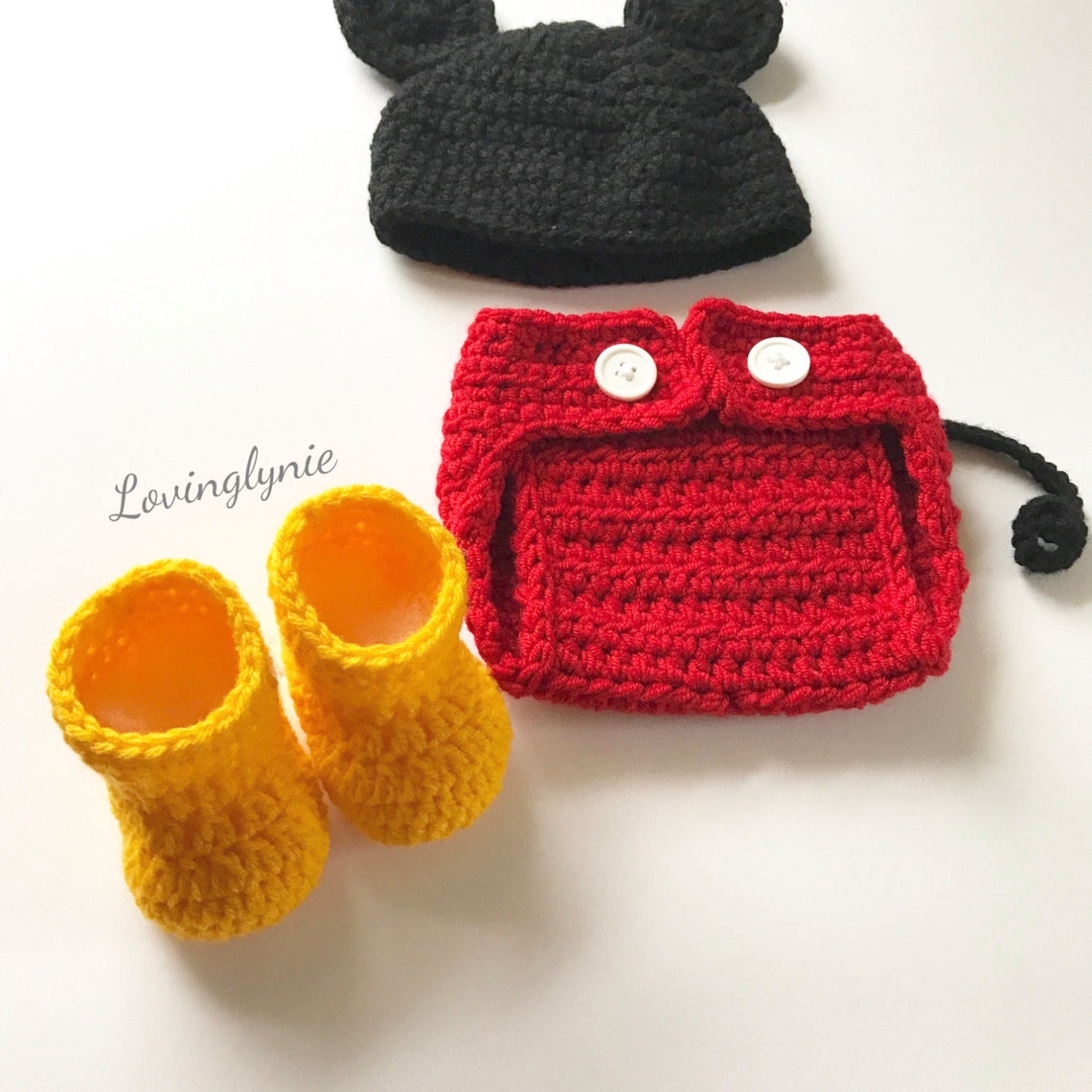 Mickey Mouse Set / Diaper Cover / Baby Shower Gift / Baby Gift - Etsy