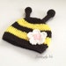 Bumble Bee Beanie, Bee Hat, Crochet Bee Beanie, Photo Prop, Baby Gift ...