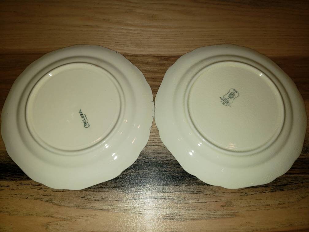 Set of 2 VTG TST Chelsea Pattern Plates - Etsy