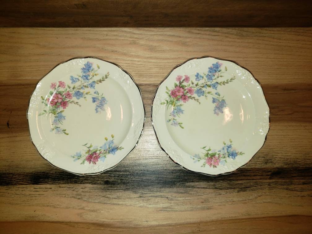 Set of 2 VTG TST Chelsea Pattern Plates - Etsy