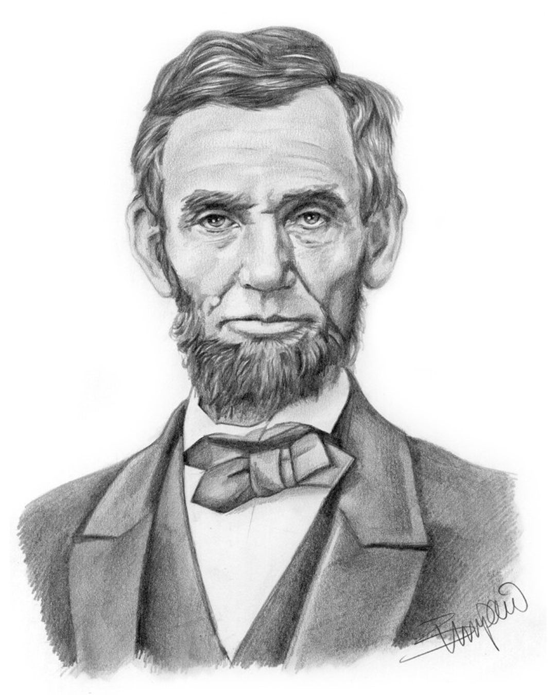 Abraham Lincoln Portrait - Etsy