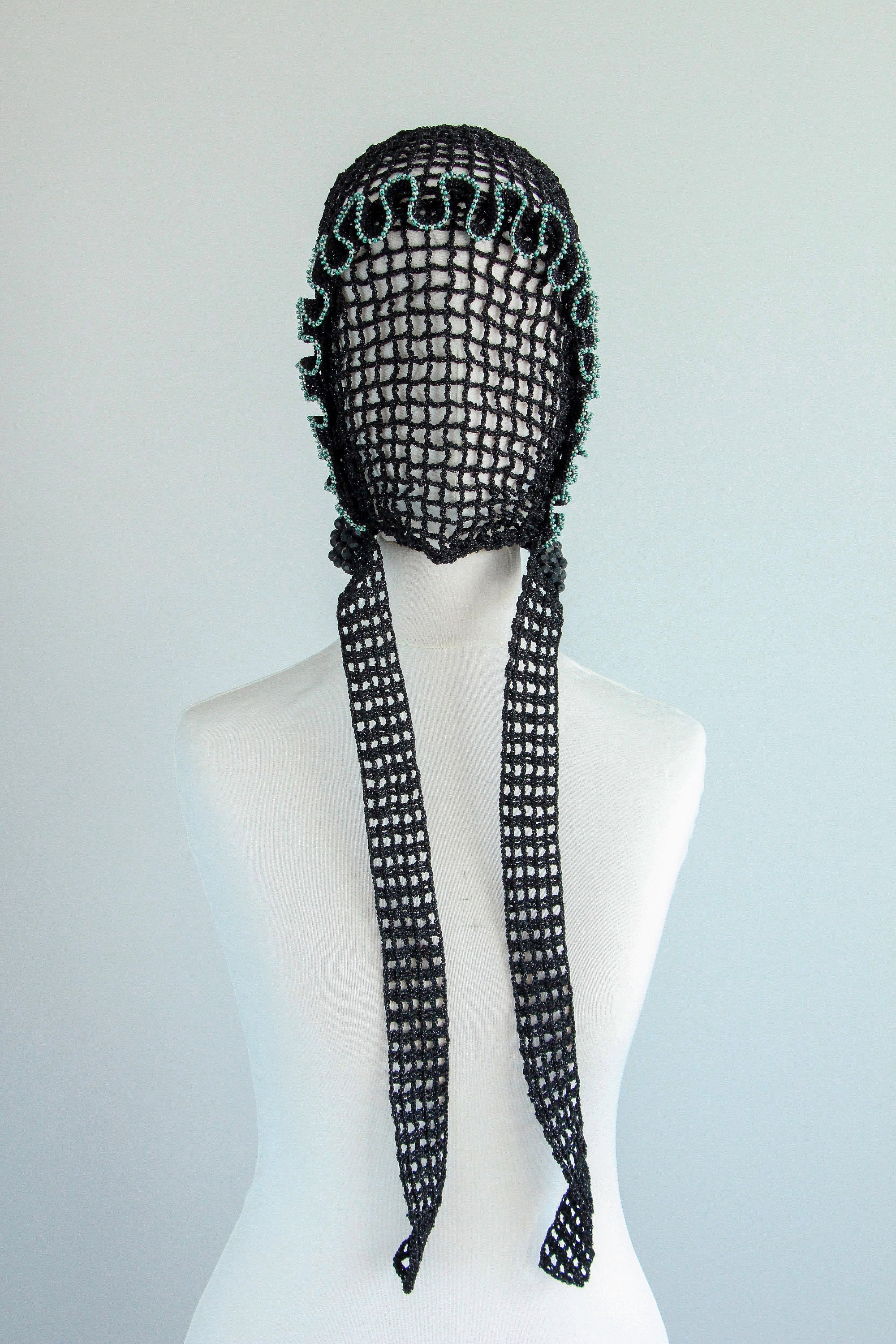 Black Full Face Lace Mask Full Face Shield Mask Apocalyptic - Etsy