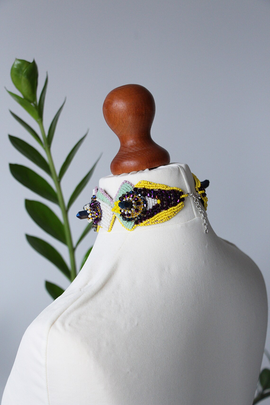 Colorful Raw Titanium Choker Necklace - Etsy