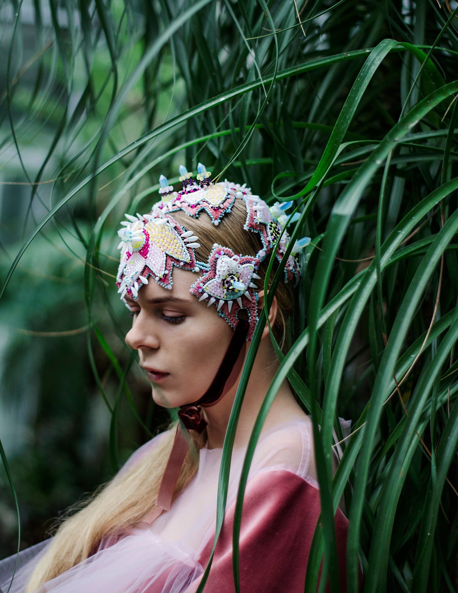 Burlesque Headpiece Beaded Headdress Unique Costume Headwear - Etsy