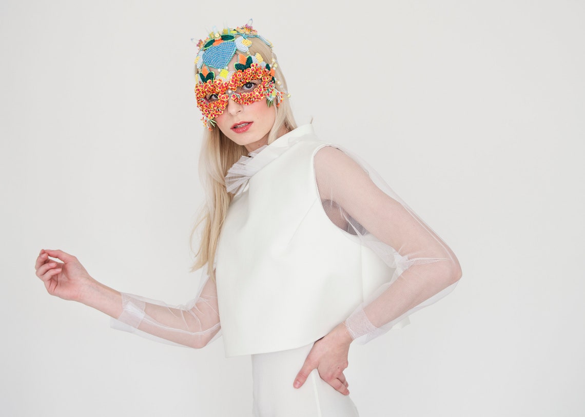 Art Masks Masquerade Ball Mask Headpiece Haute Couture - Etsy