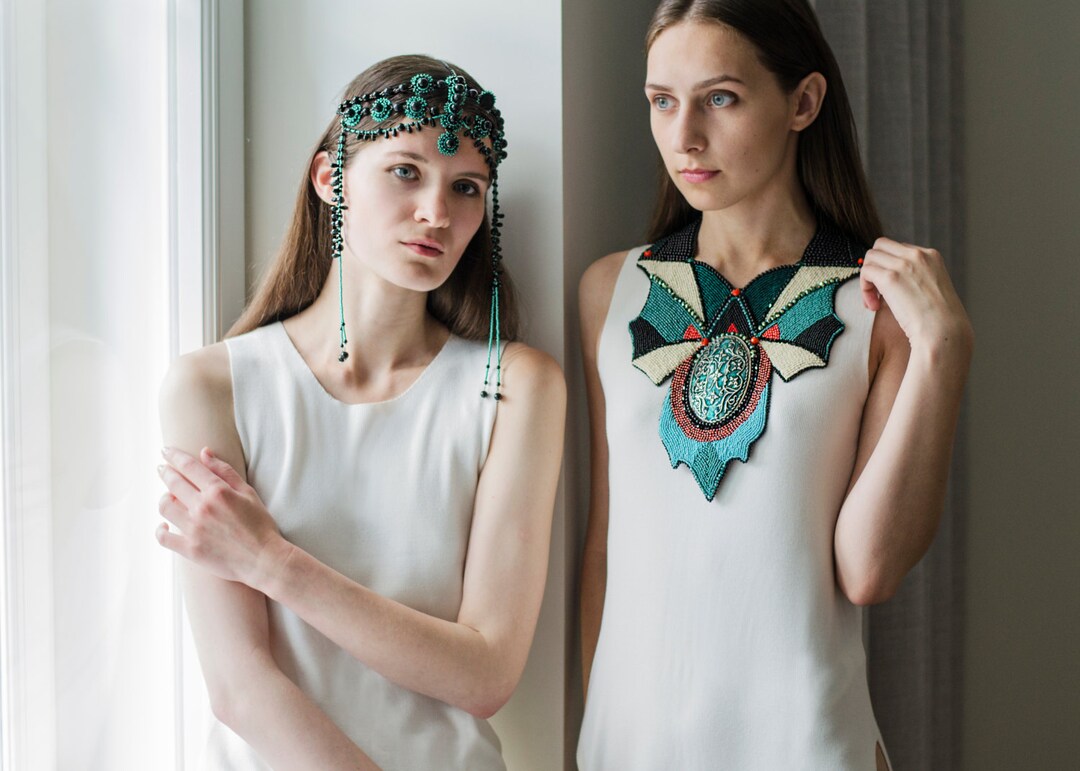 Big Statement Necklace, Chunky Necklaces for Women and Men, Bead ...