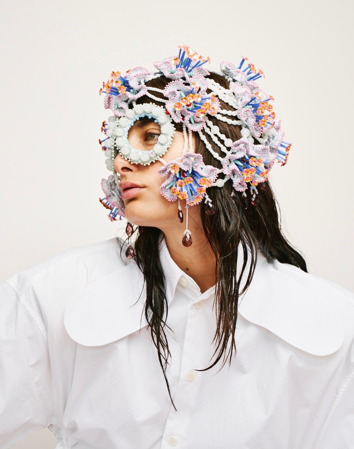 Headpiece Costume Mask for Masquerade | Etsy