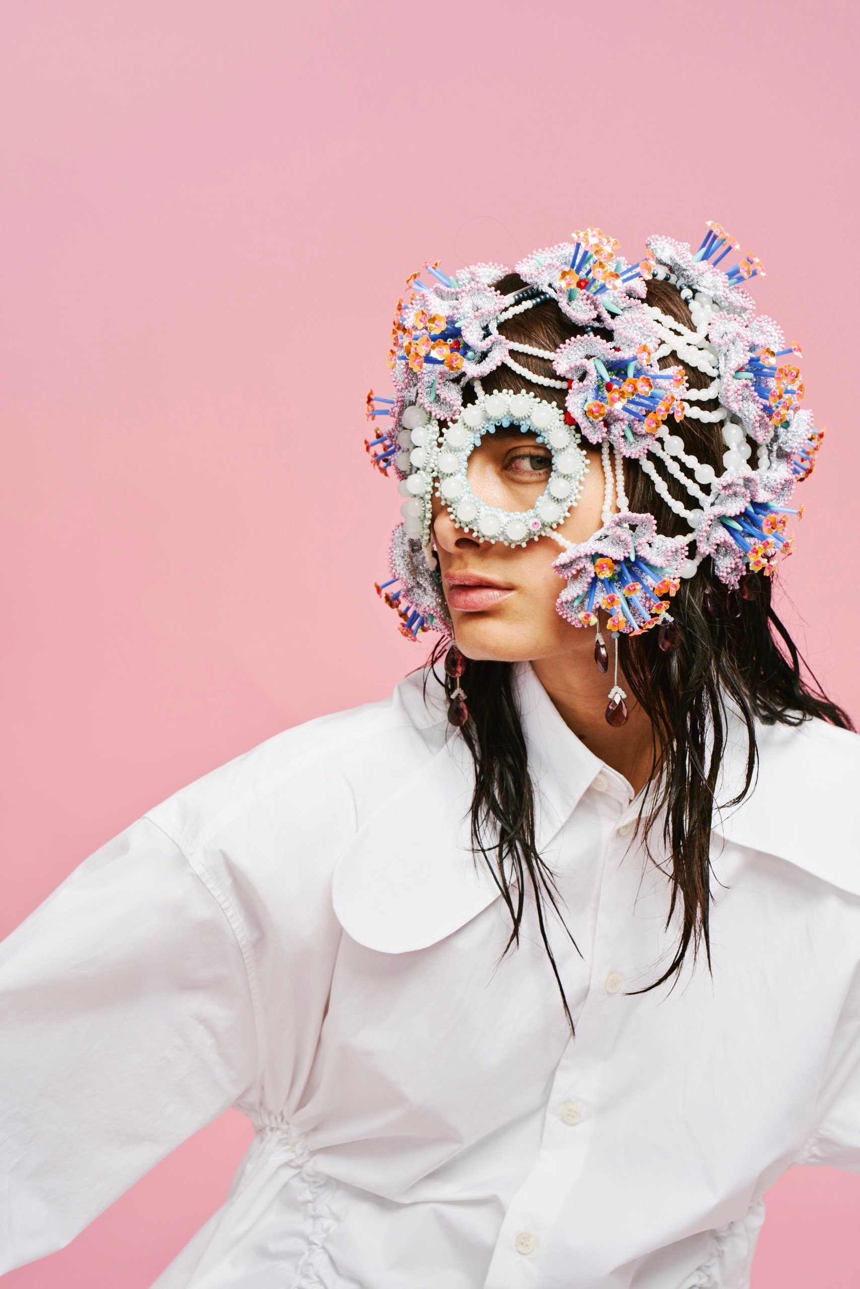 Headpiece Costume Mask for Masquerade | Etsy