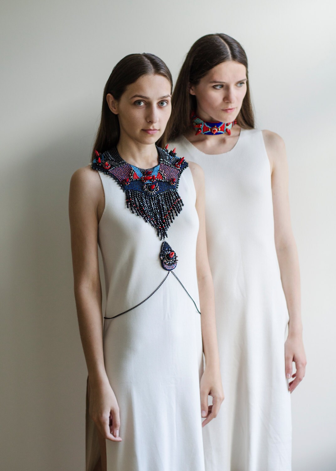 Big Bold Chunky Large Beaded Collar Statement Body Chain | Etsy