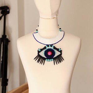 Original Large Eye Pendant Necklace Chunky Statement Eye - Etsy