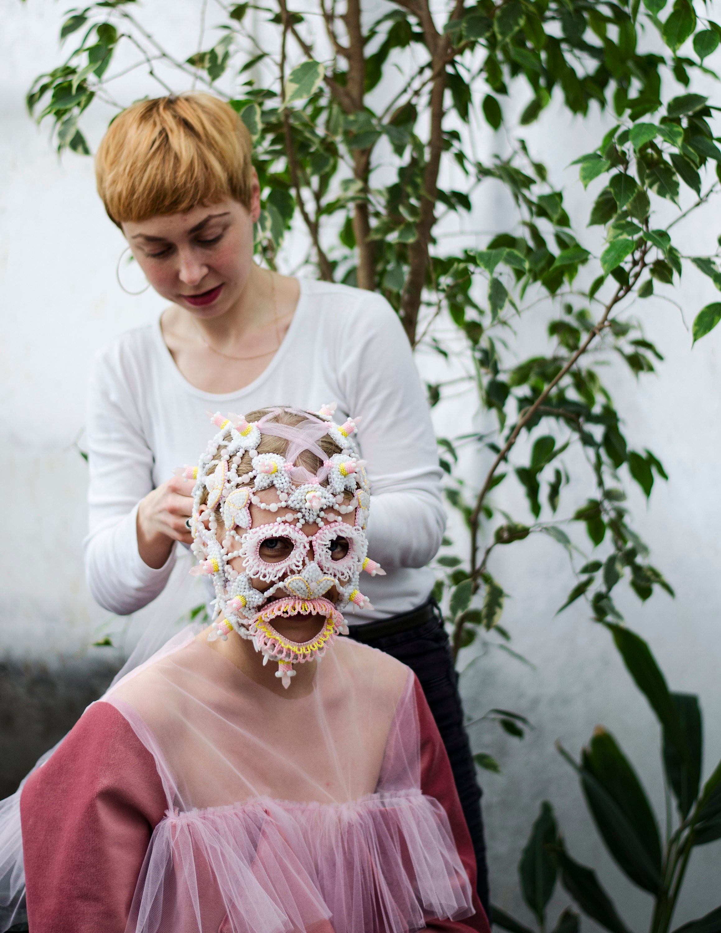 Full Face Mask Crystal Full Mask Couture Face Mask Horror - Etsy