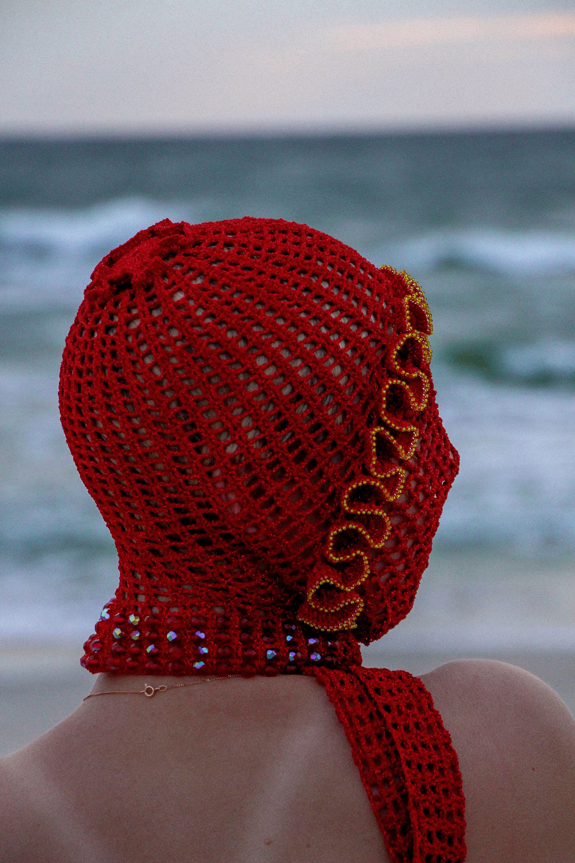 Full Face Crochet Mask Headwear Head Scarf With Face - Etsy
