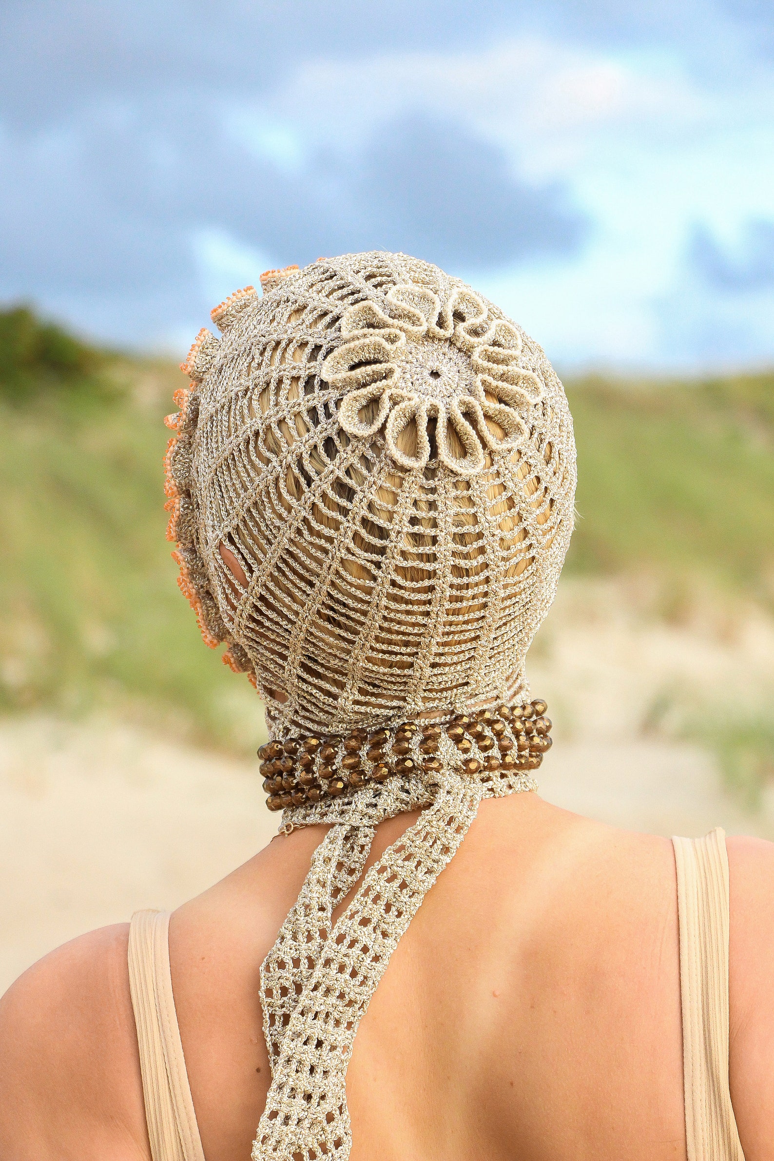 Crochet Mask Headpiece Full Face Covering Mask Haute Couture | Etsy