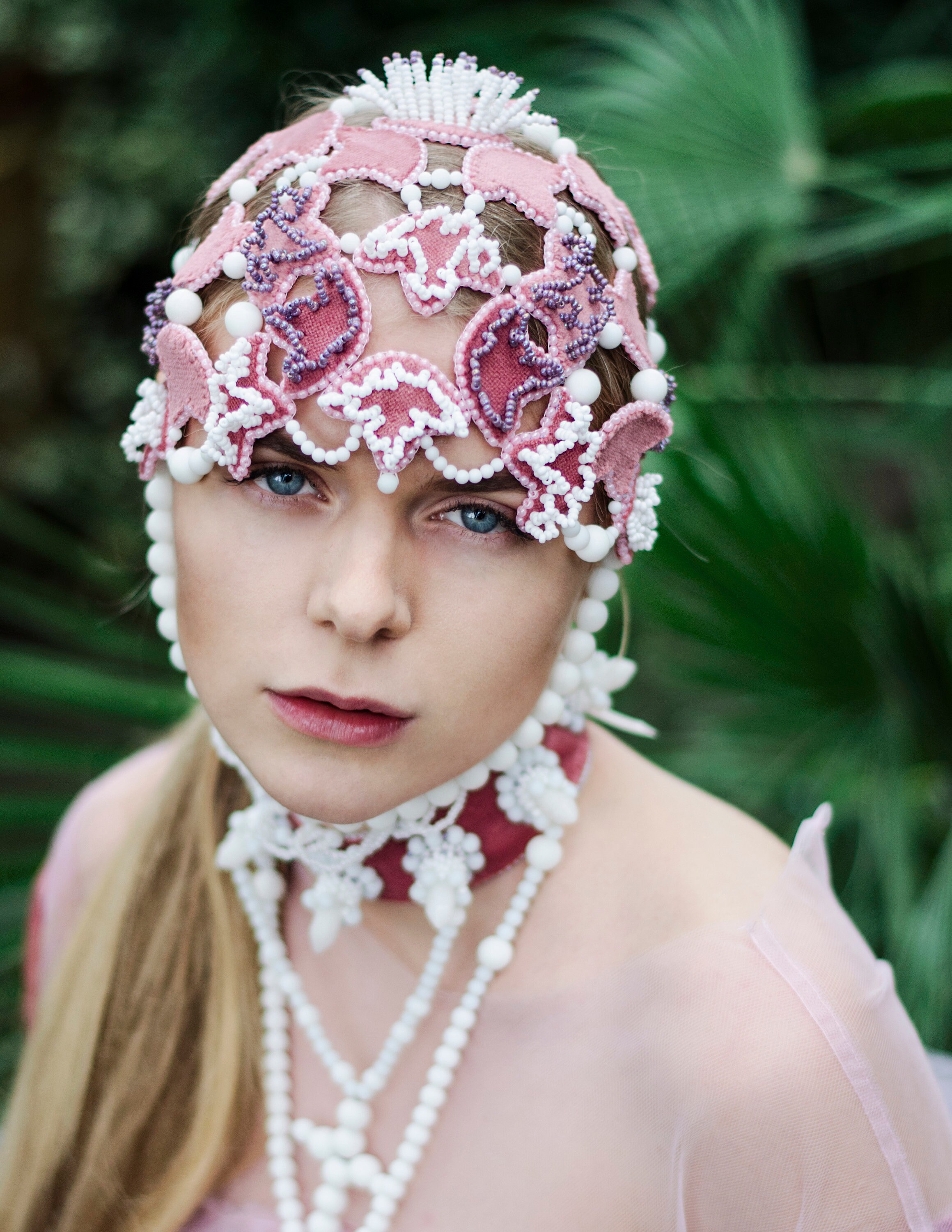 Bohemian Pink Wedding Headpiece Fascinator Hat | Etsy