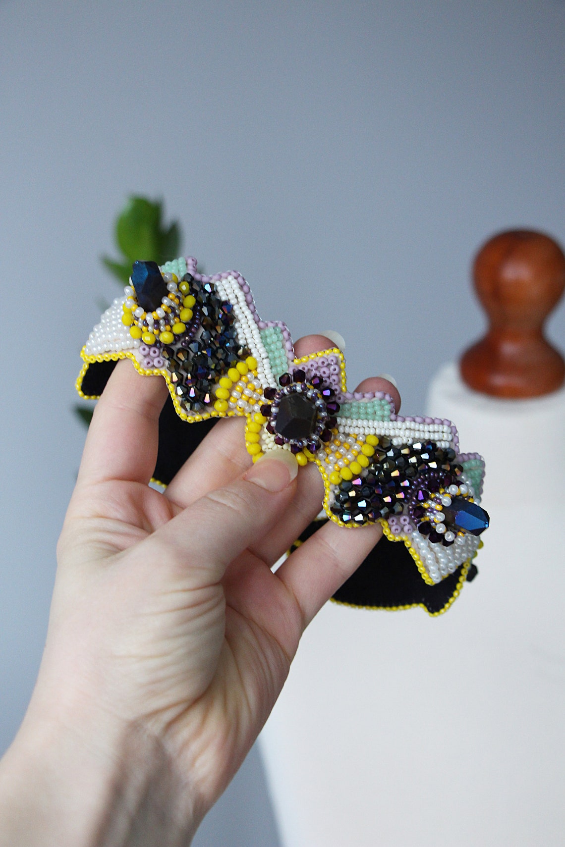 Colorful Raw Titanium Choker Necklace | Etsy