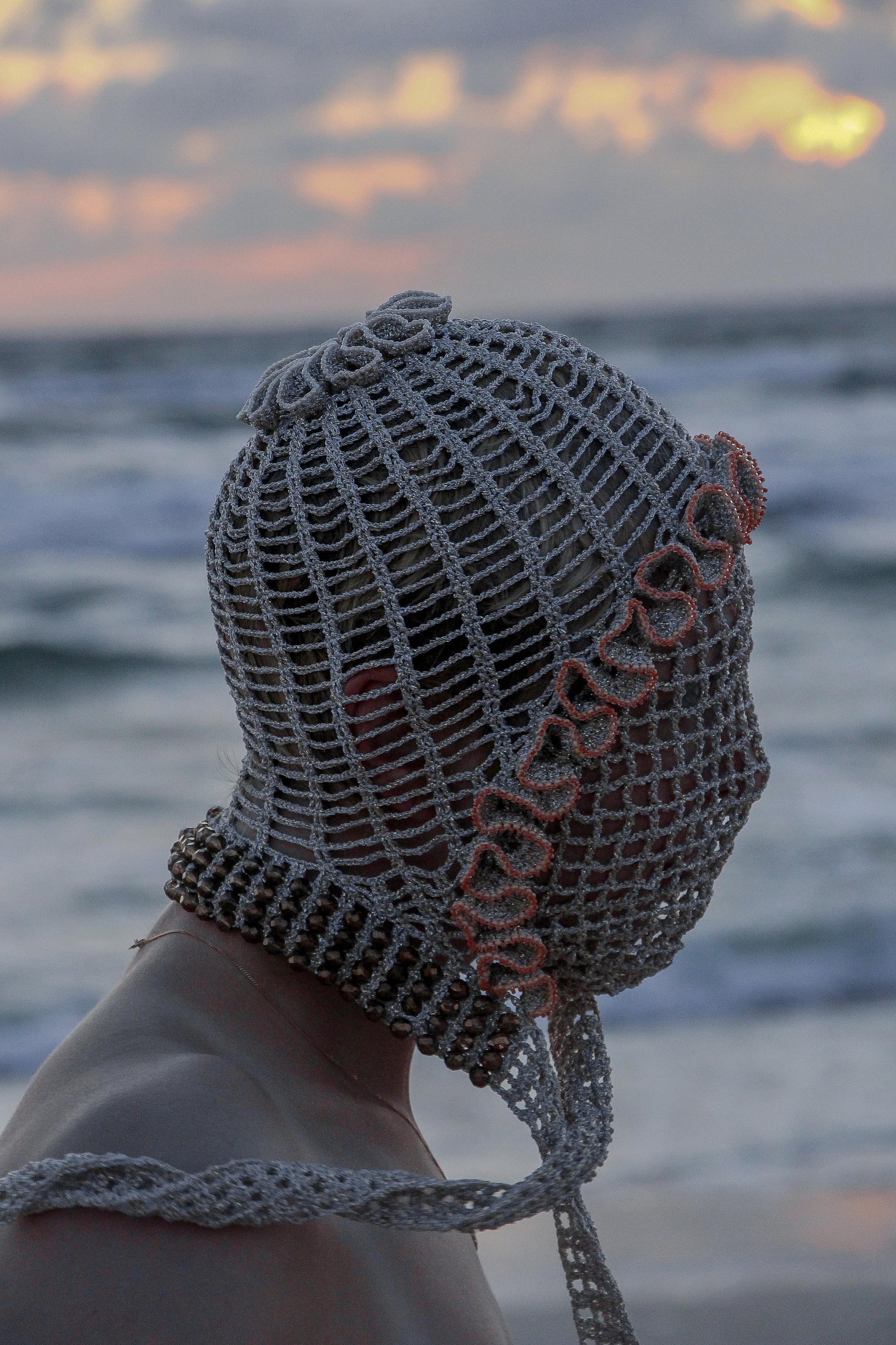 Crochet Mask Headpiece Full Face Covering Mask Haute Couture - Etsy