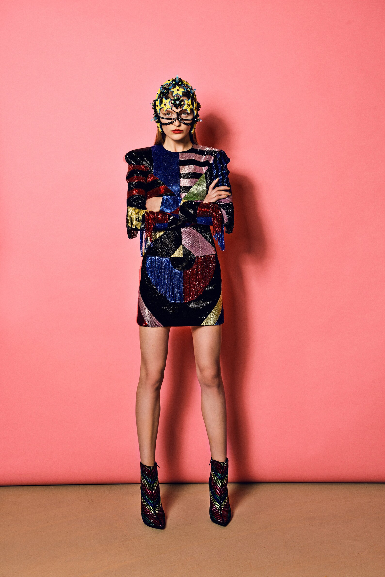 Yellow Star Headpiece Headdress Costume Hat Avantgarde - Etsy