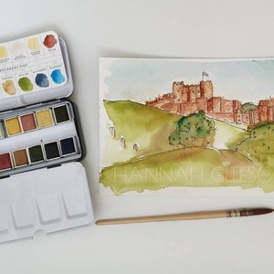Dover Castle ORIGINAL Watercolour Illustration - Etsy