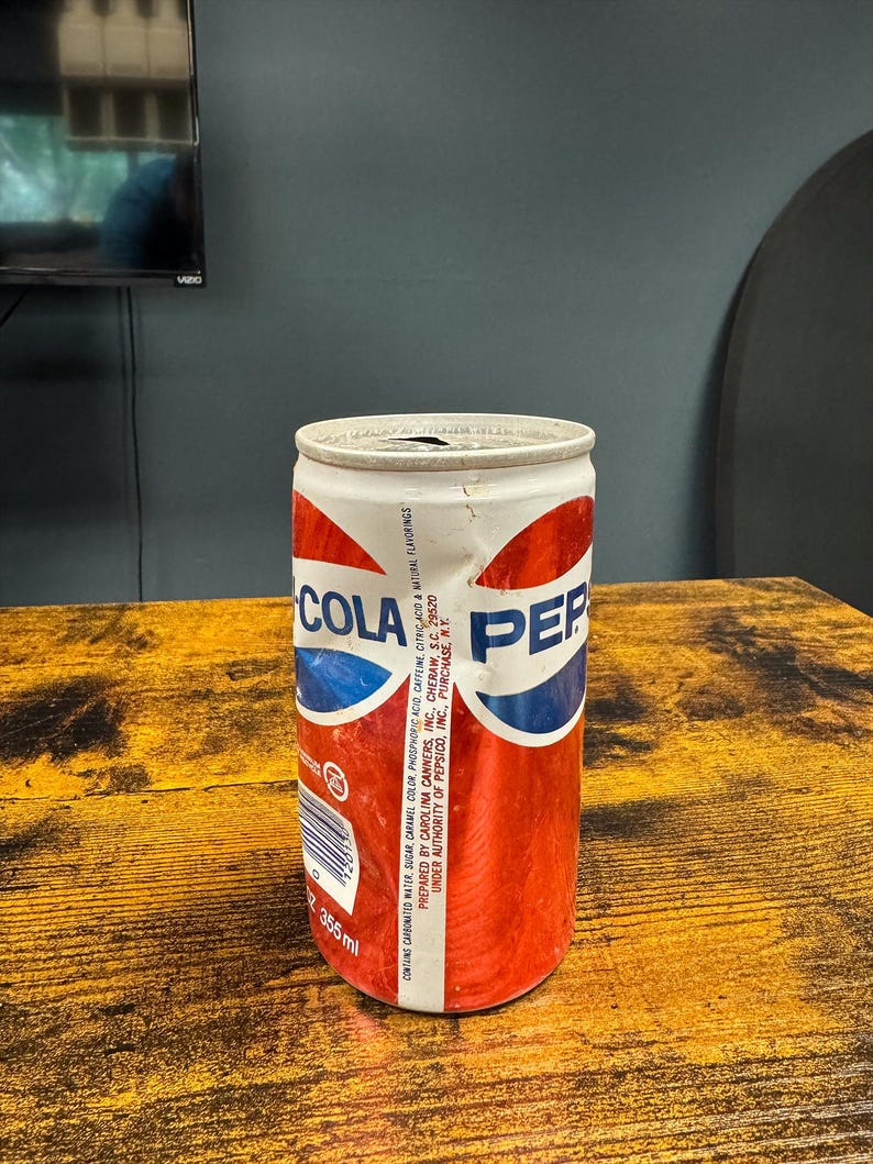 Vintage Pepsi Can empty Pull Tab 1970s - Etsy