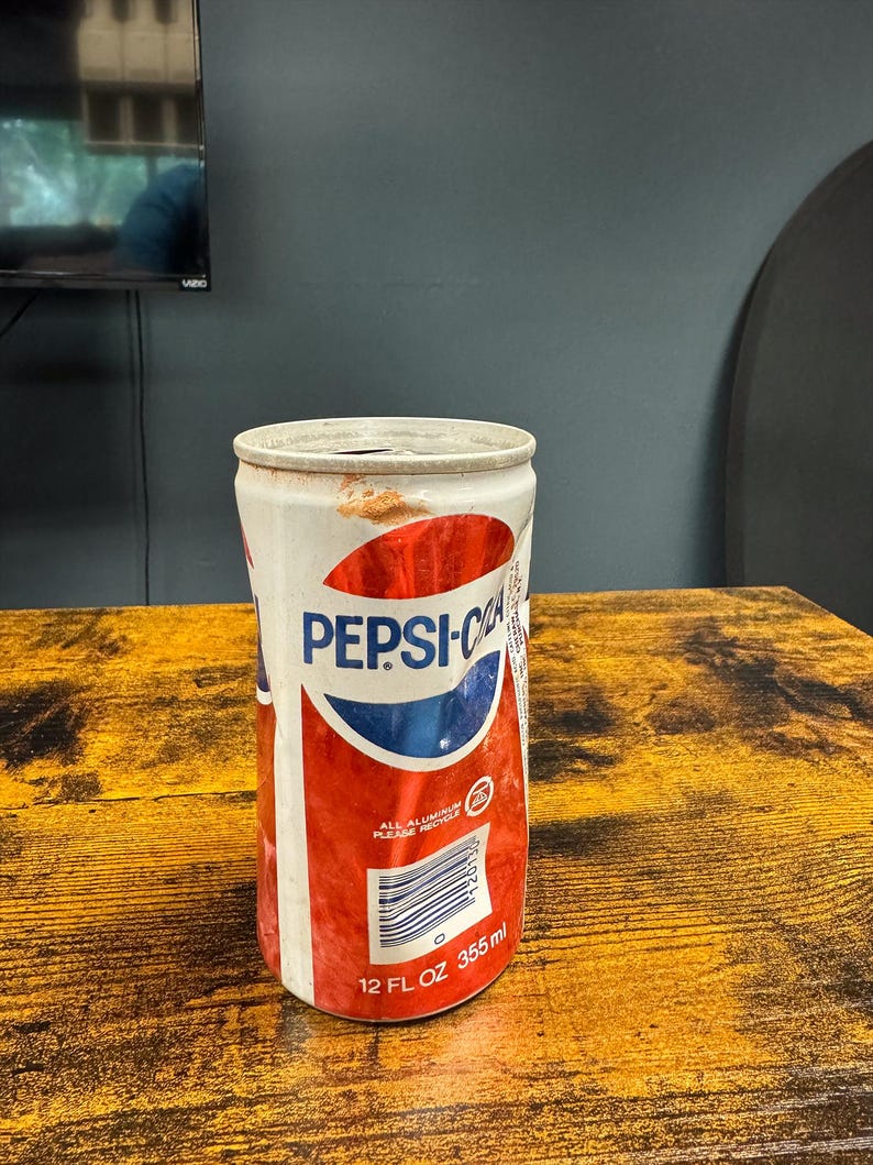 Vintage Pepsi Can empty Pull Tab 1970s - Etsy