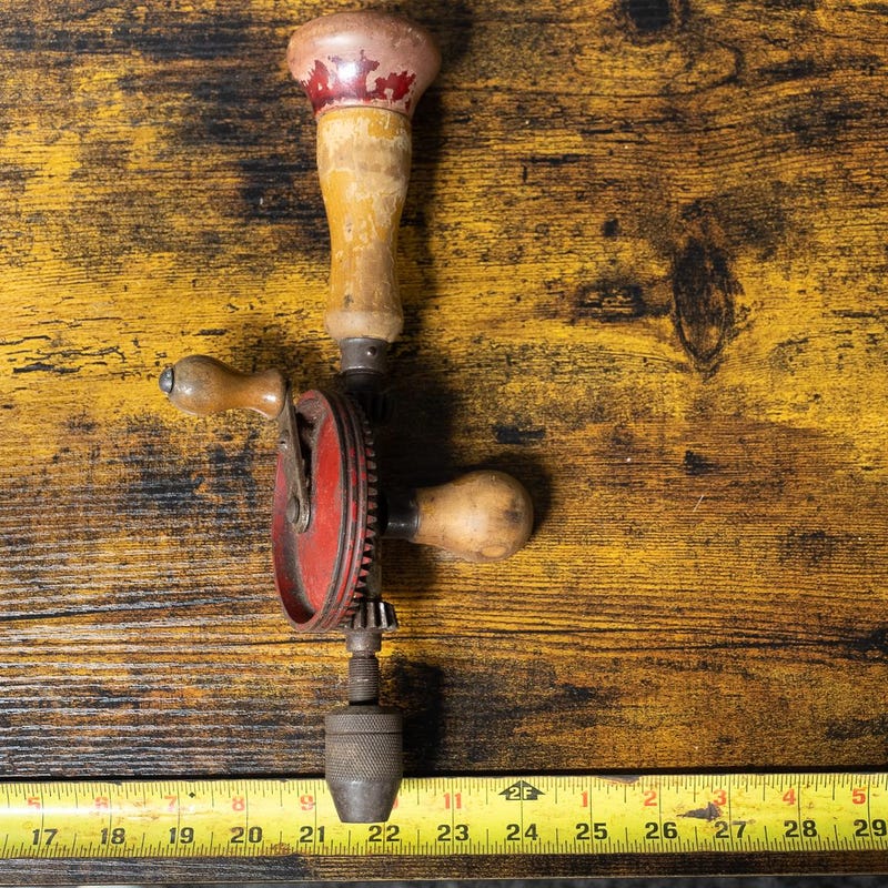 Antique Hand Drill - Etsy