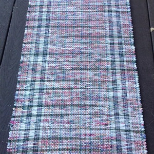 Loomed Rag Rug White Pink Rose Lavender Blue Green Hunter - Etsy