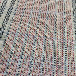 Light Blues Runner Rag Rug 85" X 26" Hand Woven Rustic Cabin Country ...