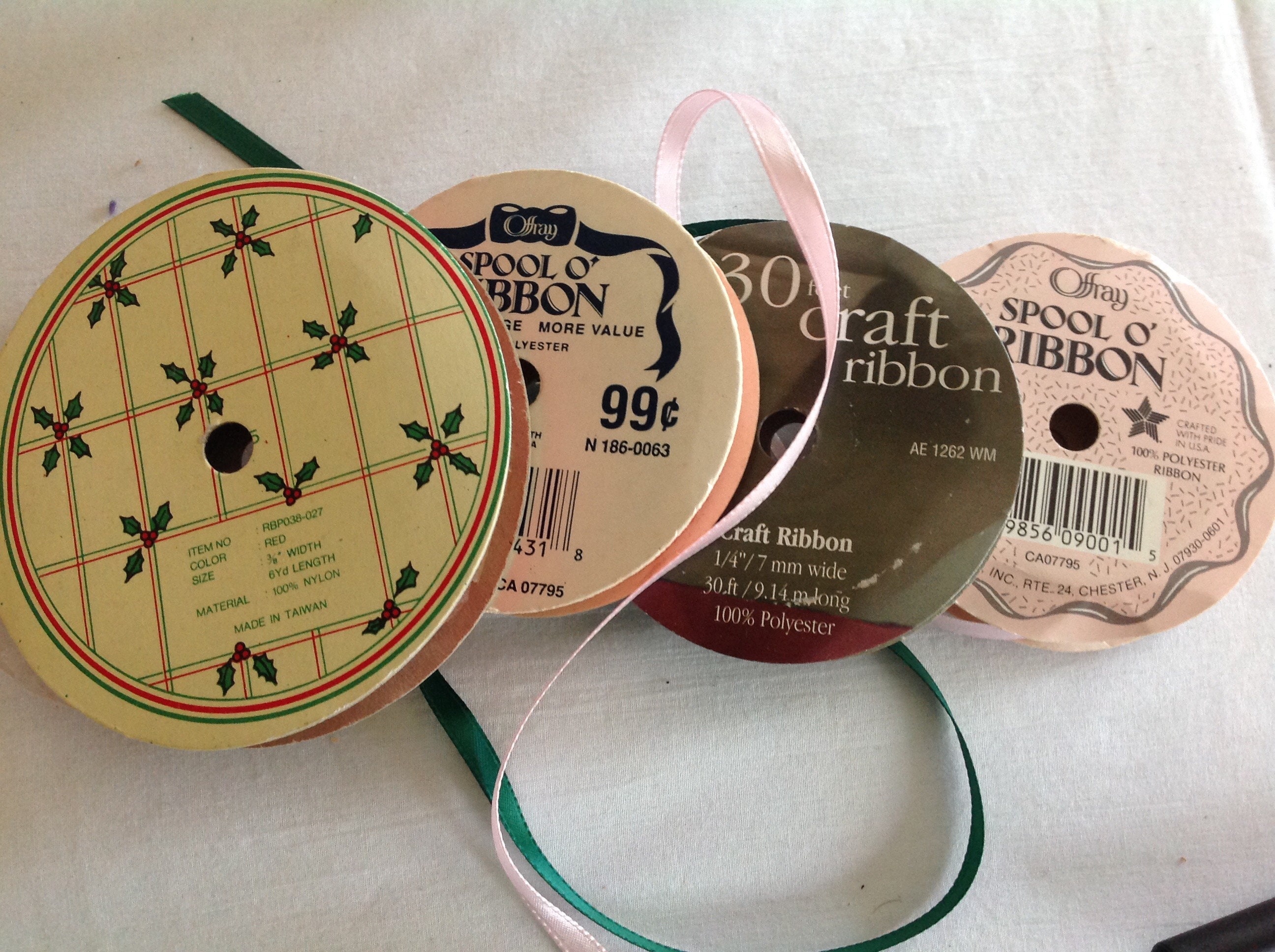 Ribbon, Spools and Spools of Ribbon Large Flat Rate Box of Ribbon ...