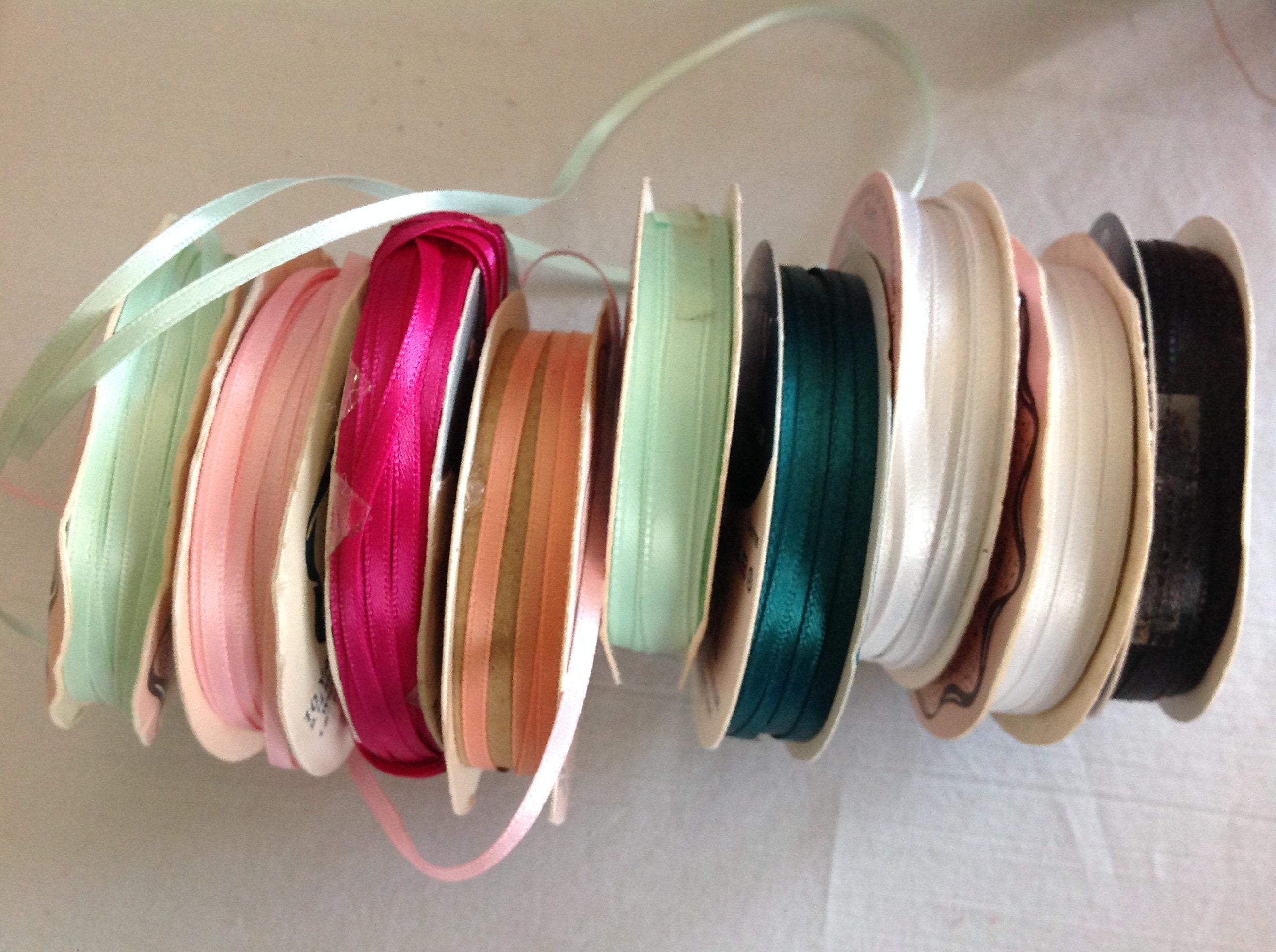 Ribbon, Spools and Spools of Ribbon Large Flat Rate Box of Ribbon ...