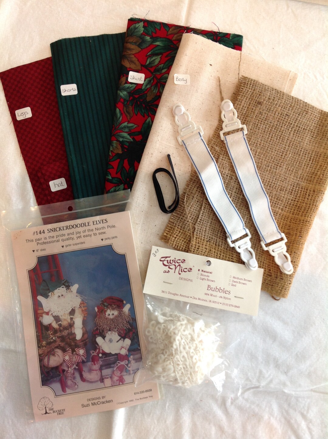 DIY SNICKERDOODLE ELVES pattern The Buckeye Tree 144 Designs by Suzi ...