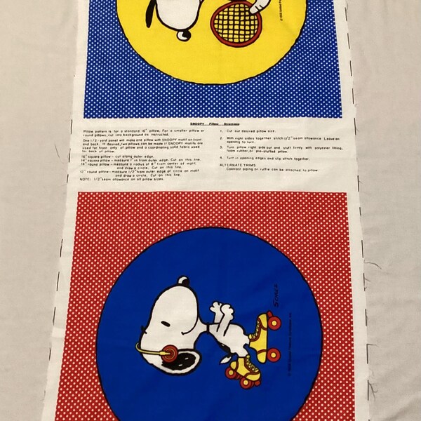 Snoopy Panel - Etsy