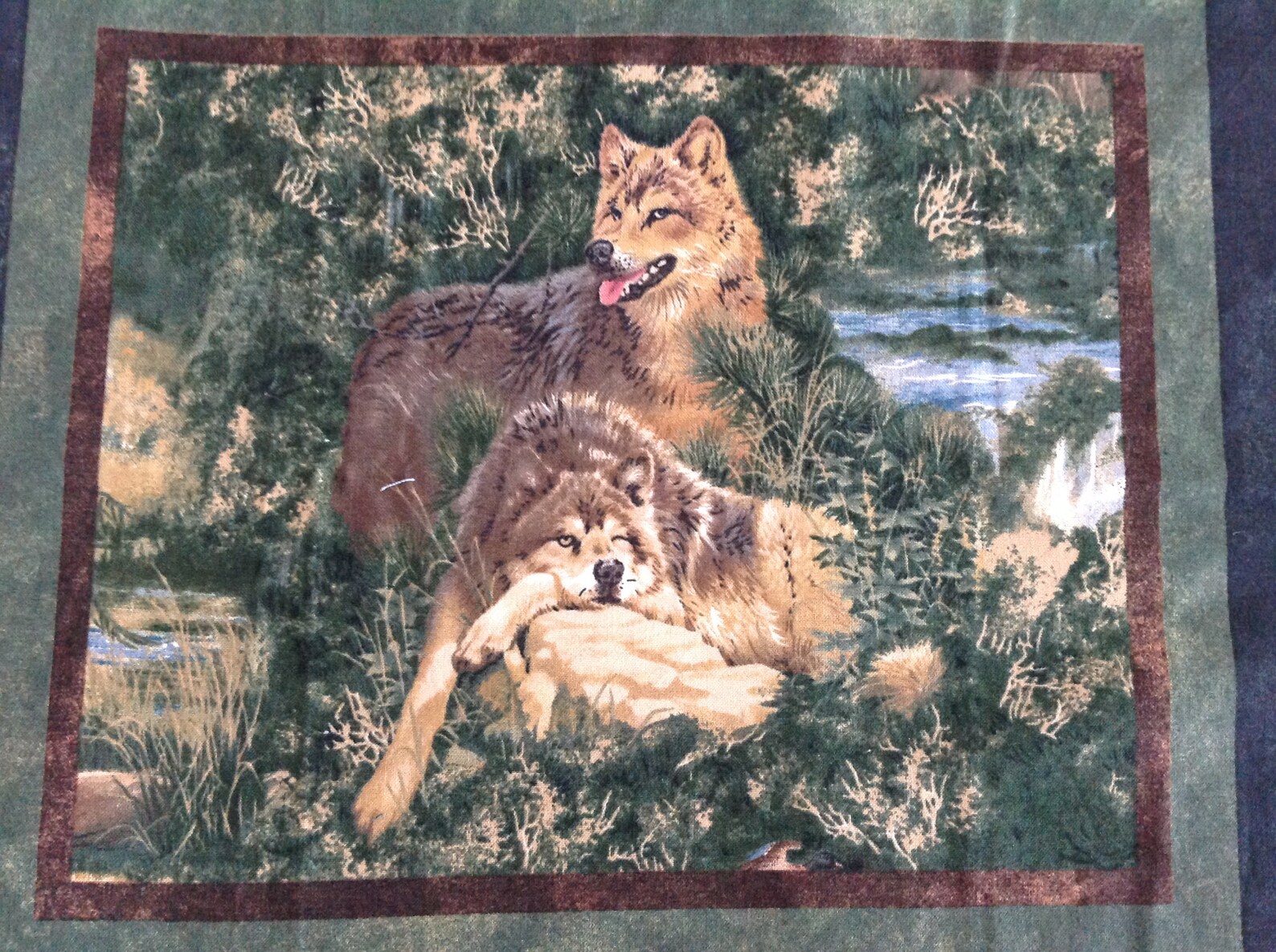 David Textiles Inc Larry Fanning Quilt Wall Hanging Fabric Panel 44"x23 ...