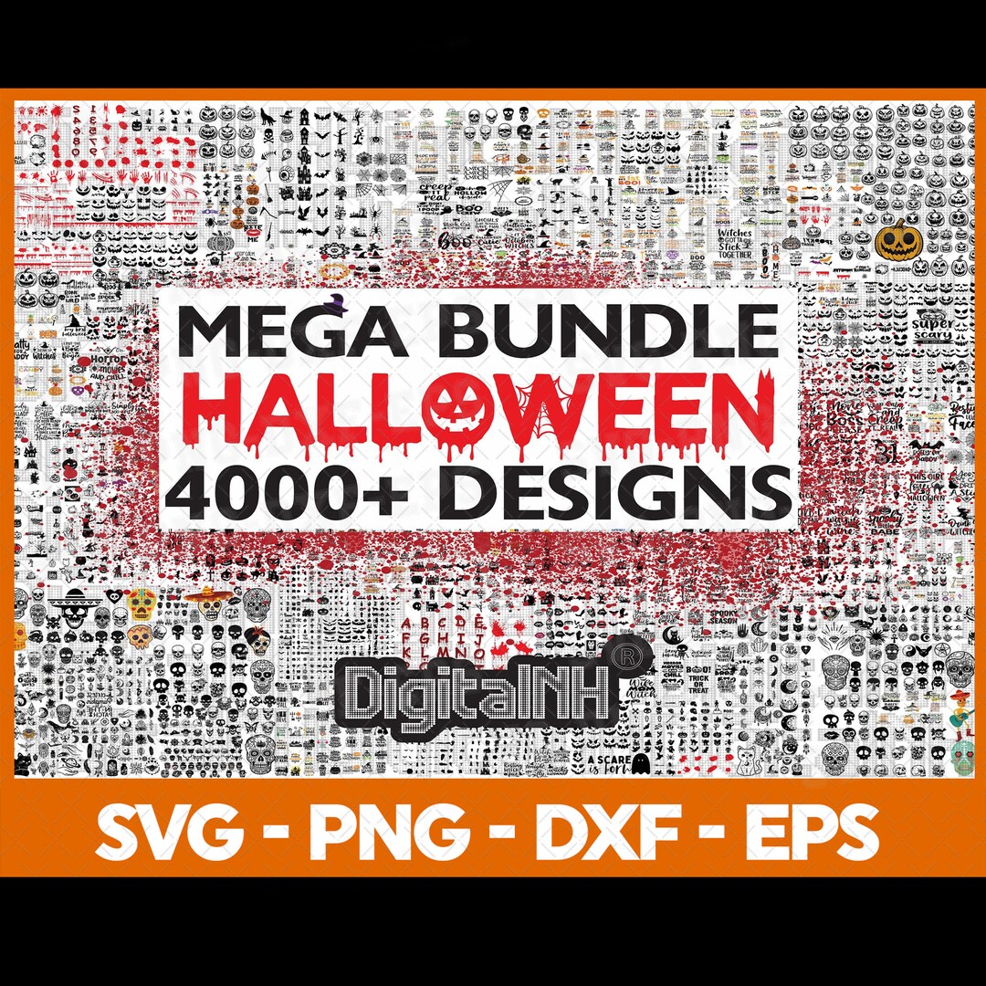Halloween Mega Bundle Halloween SVG Bundle Halloween Gift - Etsy