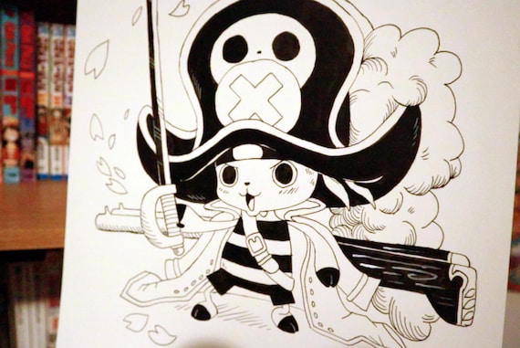 Chopper One Piece Black And White