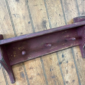 Primitive Peg Shelf in Deep Red 18 - Etsy
